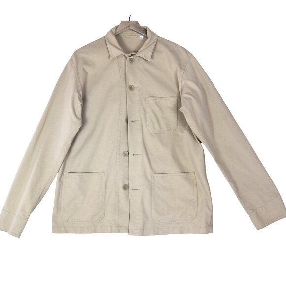 Uniqlo | Jackets & Coats | Uniqlo Relaxed Chore Jacket Shacket Mens L ...